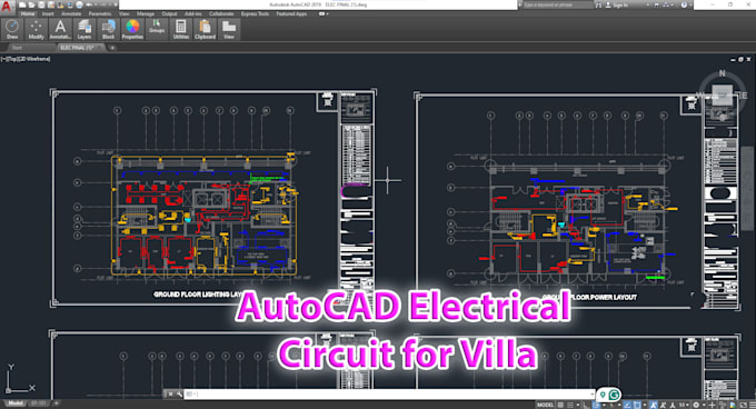 Draw electrical drawings using autocad by Mayazkhan49 | Fiverr