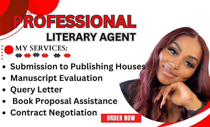 Find literary agent, do query letter, critique synopsis, book proposal ...