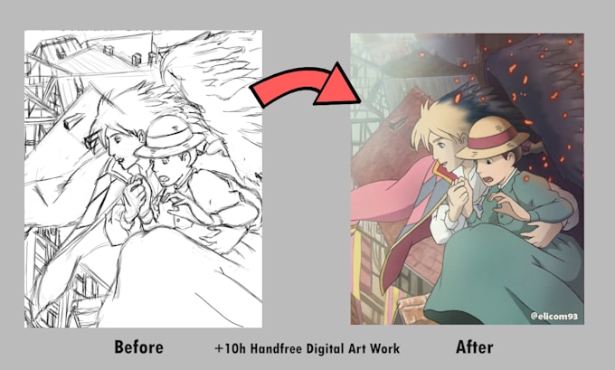 Handmade digital fan art , anime, movies, all of you want by ...