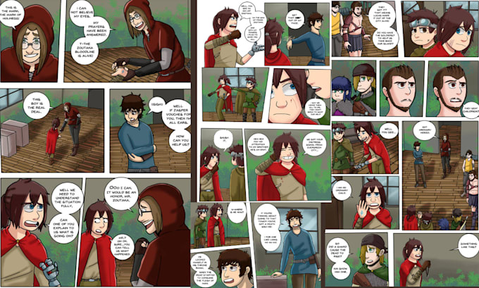 Draw cartoon comic strip, comic panel comic page, comic storyboard ...