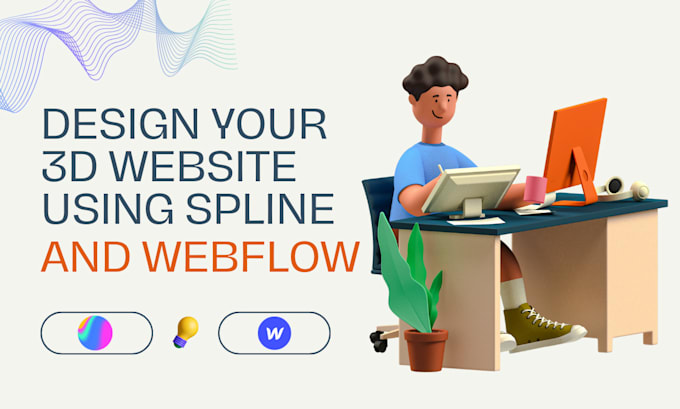 Design 3d animated models for webflow website using spline, 3d webflow spline by Saadi_i | Fiverr