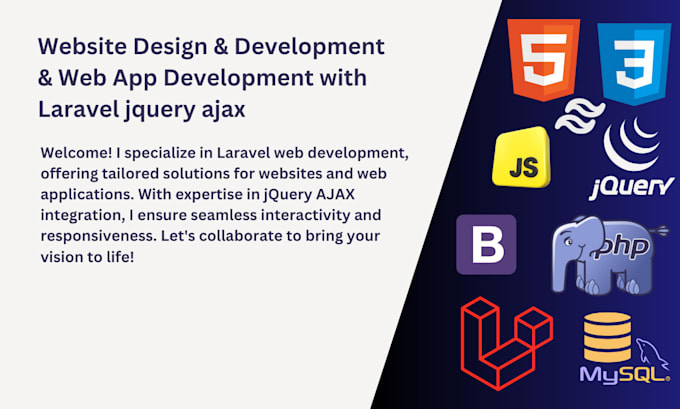 Design And Develop Website And Web Apps And Cms Using Php Laravel Jquery Ajax By Bilainf Fiverr