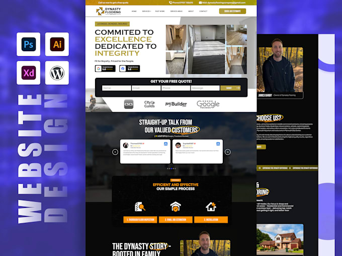 Make a flooring website in one day by Justasbarc | Fiverr