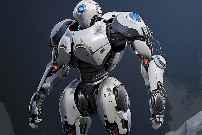 Draw mecha robot character concept for you by Fultare49 | Fiverr
