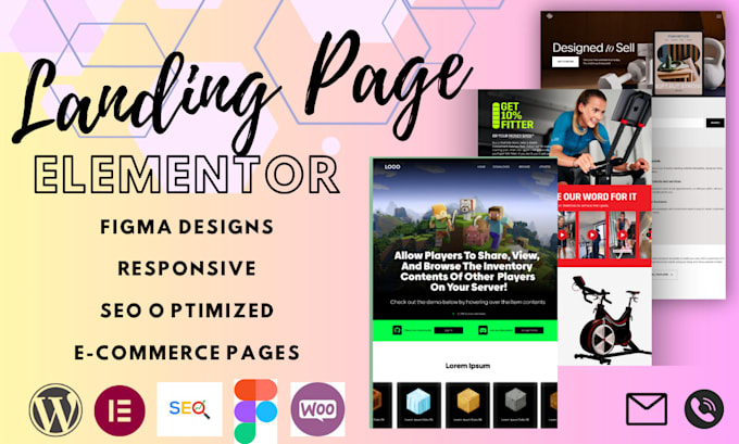 Design responsive wordpress elementor landing page by Laiba_ausaf | Fiverr