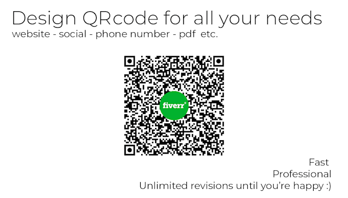 Quickly design the best qr code for all your needs by Laguna_edge | Fiverr