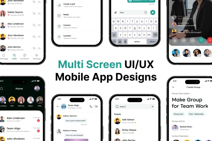 Do mobile app design, ui ux, and web app design in figma by ...