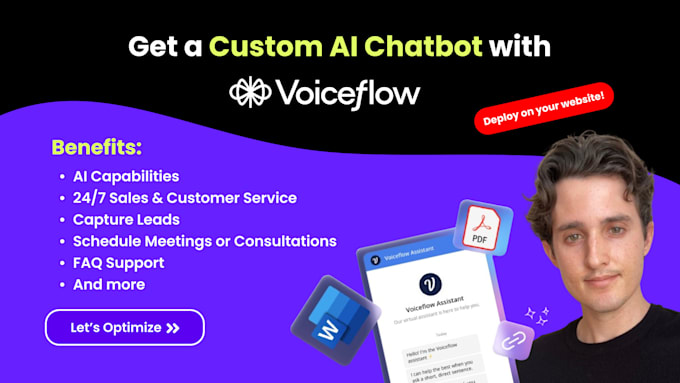 Build you an ai chatbot for your website by Cmixa8 | Fiverr