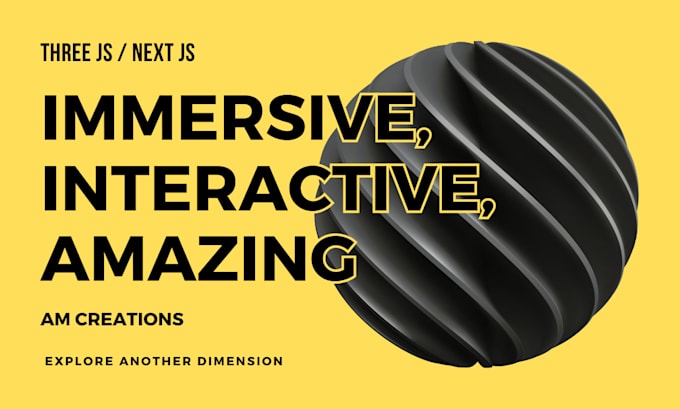 Make interactive three js websites with animations by Am_creation_gil ... Make interactive three js websites with animations by Am_creation_gil ...