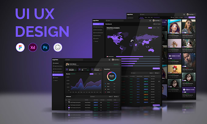Do saas design, web app ui, and desktop application design, figma ui ux design by Visionnexus ...
