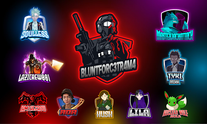 Create custom gaming logo for twitch streamers by Ahmed1672 | Fiverr