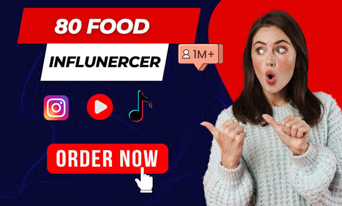 Built a list of 80 food influencers for instagram tiktok and youtube by ...