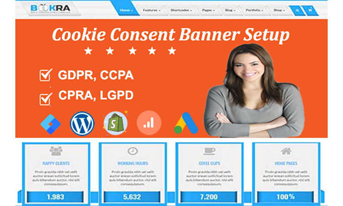 Setup cookie consent mode v2 with cookiebot via gtm for ga4, ads by Webgaan | Fiverr