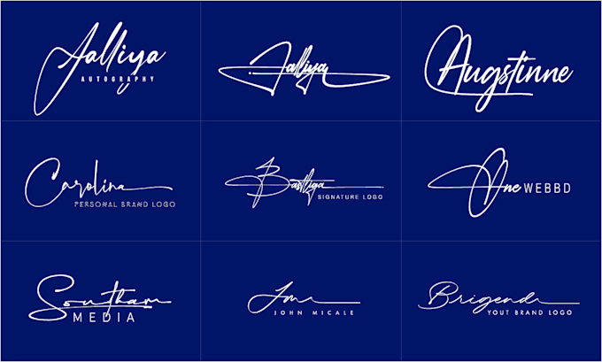 Create a signature script logo design by Raihan621 | Fiverr