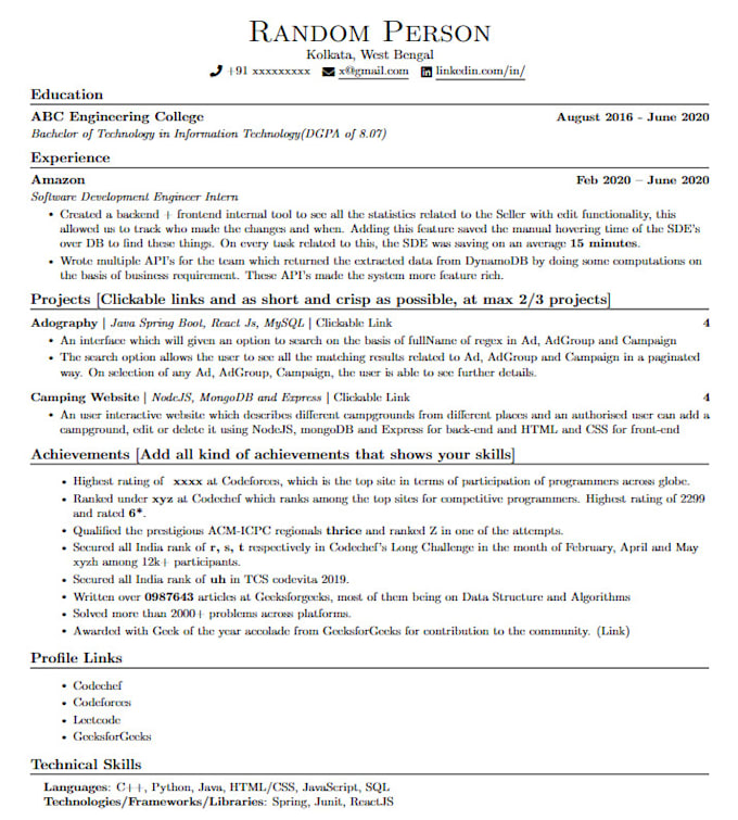 Craft ats compliant professional resumes by Viswanathan007 | Fiverr