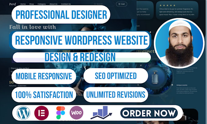 Design clean and modern responsive wordpress website and seo optimized by Waqarasim610 | Fiverr