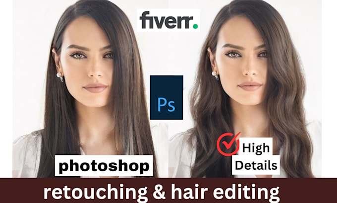 Retouch and straighten up your curly and messy hair by Armeen_prof | Fiverr