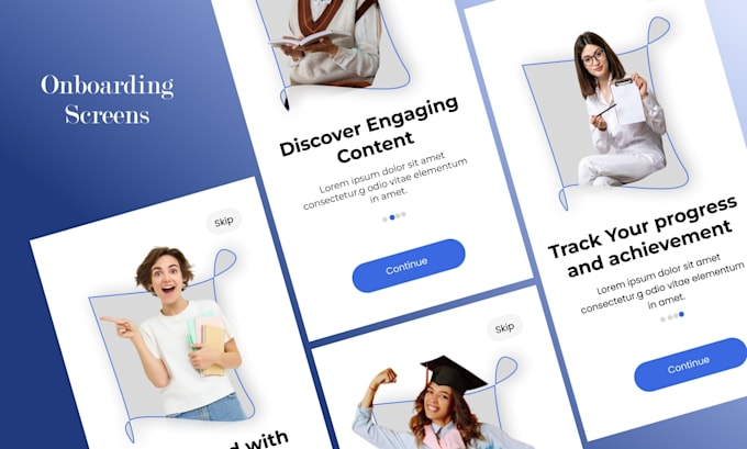 Design modern onboarding and splash screens for your mobile app by ...