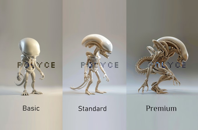 Design high grade 3d models in obj, stl, fbx by Polyce | Fiverr