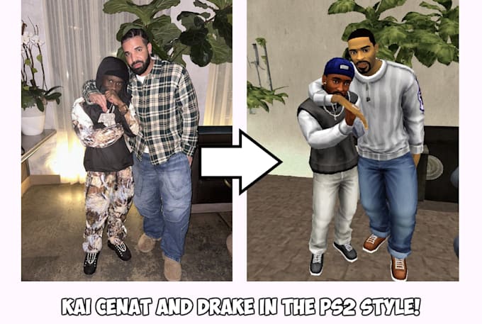 Change any picture to the ai ps2 video game style by Vineetx_ | Fiverr