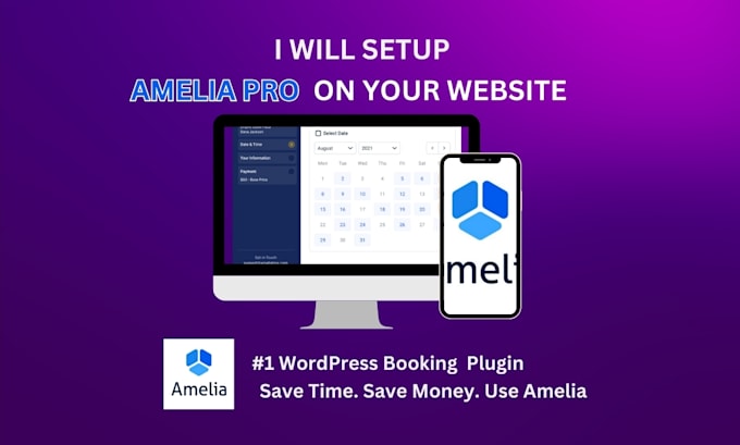 Setup amelia pro on your website, create amelia pro website by ...