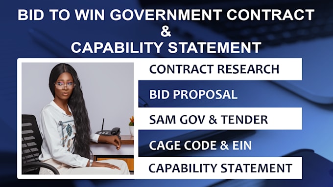 Do government contract, capability statement, uk tender, sam gov, cage ...