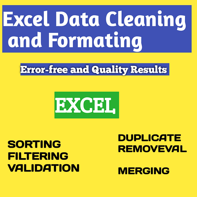 Do Ms Excel Data Cleaning Formatting Merging Sorting By Abinash0192