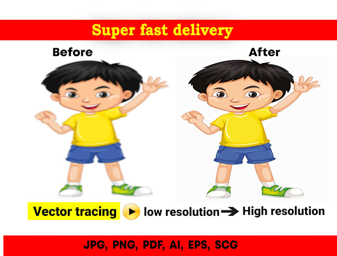 Do vector tracing, image to vector, redraw logo by Nailaraheem272 | Fiverr