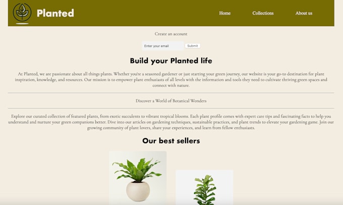 Create a simple website landing page with html and css by Joe_jwcl | Fiverr