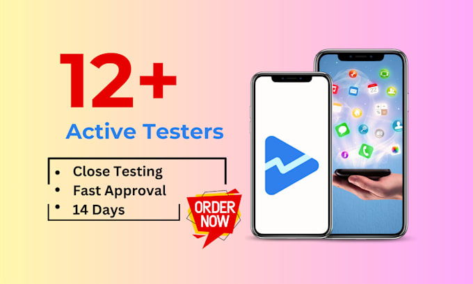 Provide 12 active testers for google play closed test for 14 days by ...