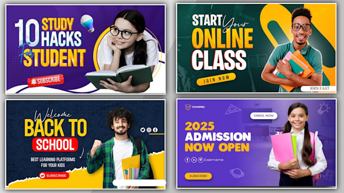 Make youtube professional thumbnail for educational ,blogger,tech ...