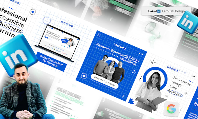 Create professional linkedin carousel design by Floreaalexandru | Fiverr