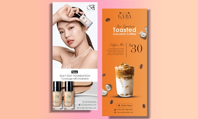 Do roll up standee, lamp post, yard sign, roll up banners by Shreyashi ...