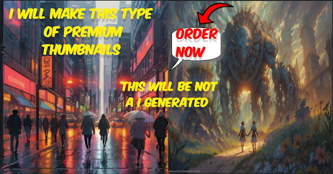 Make you a amazing eye catching anime thumbnails by Haroonkhan0000 | Fiverr