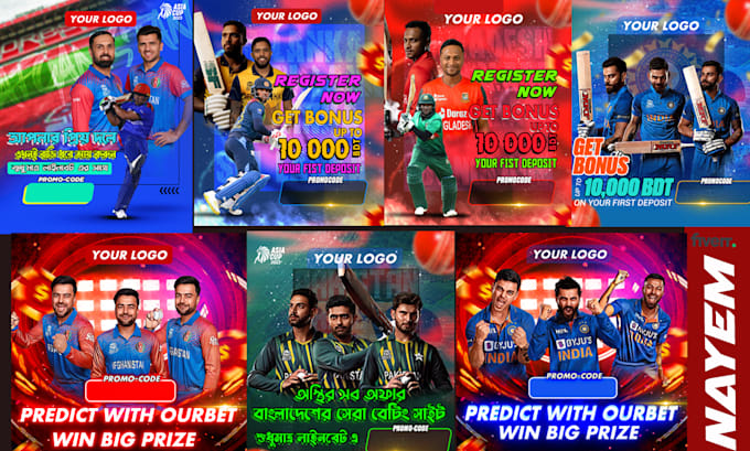 Custom matchday banner design for sports events by Mrnayem_89 | Fiverr