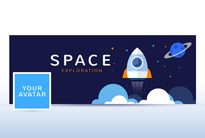 Create a flat facebook cover, web banner by Gerberavn | Fiverr