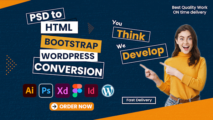 Convert psd, figma, and xd design to an html code bootstrap by Shabir49 ...
