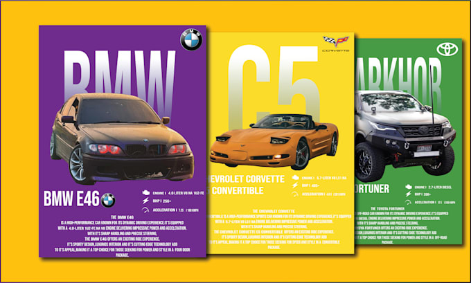 Design car posters in adobe illustrator within 24 hours by ...