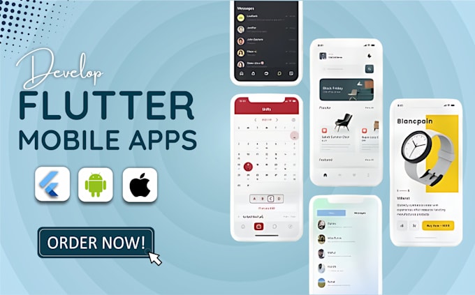Design Flutter Ui Ios App Android App Mobile App In Flutter By Jamalflutter Fiverr