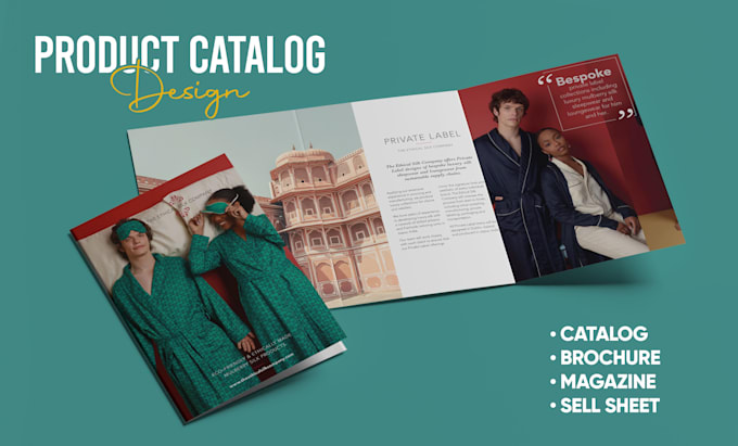 Design product catalog, brochure, catalogue, sell sheet, lookbook ...