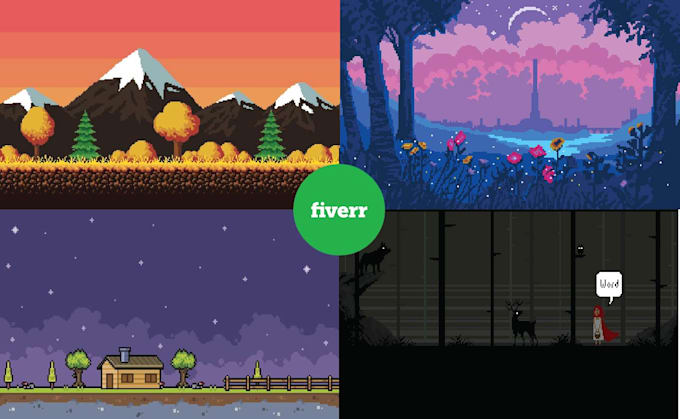 how to draw pixel backgrounds