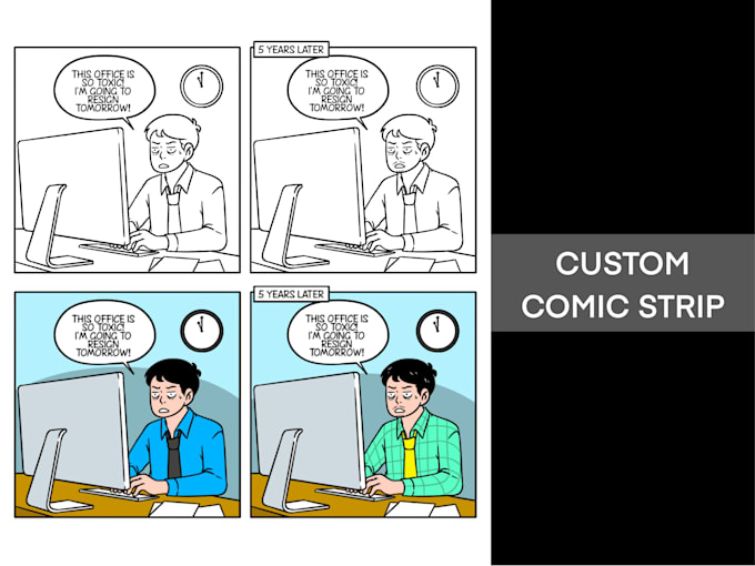 Custom comic strip as you need by Oldfaceproject | Fiverr