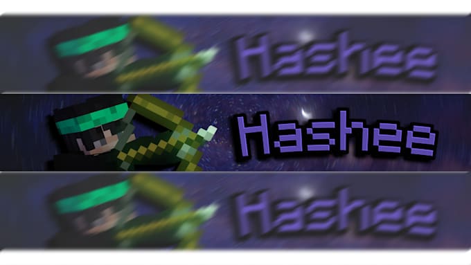 Create a high quality minecraft channel banner for youtube by ...