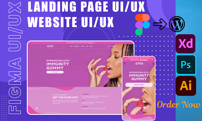 Design modern responsive ui ux landing page,mobile app or website in figma xd by Web_dreamworks ...