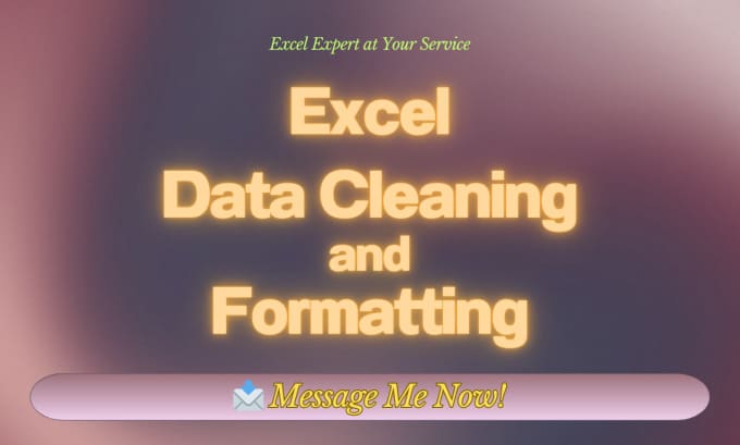 Do Excel Spreadsheet Data Cleaning Formatting Macro Vba Anything Excel By Transletterz Fiverr