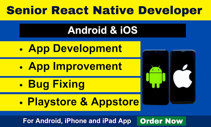 Be Professional React Native Developer Ios App Bug Fix Android Development Macos By Codeapps84