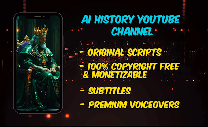 Create a fully automated ai history youtube channel by Ruchikathath | Fiverr