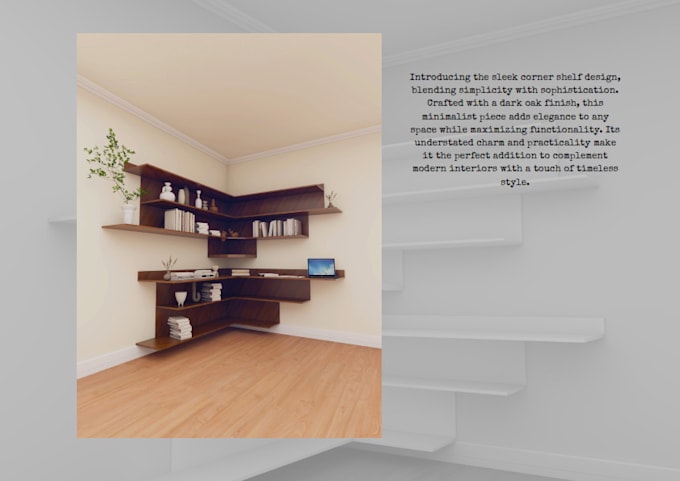 Custom design of cabinets, shelf and counter with realistic render an ...