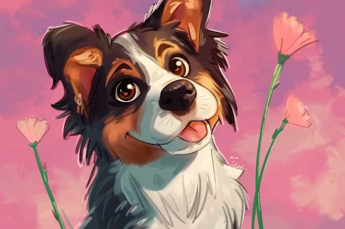 Draw disney style peat portrait by Marchellekotze | Fiverr