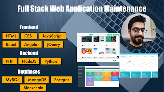 Do full stack web application maintenance aspects by Matahpushpam | Fiverr